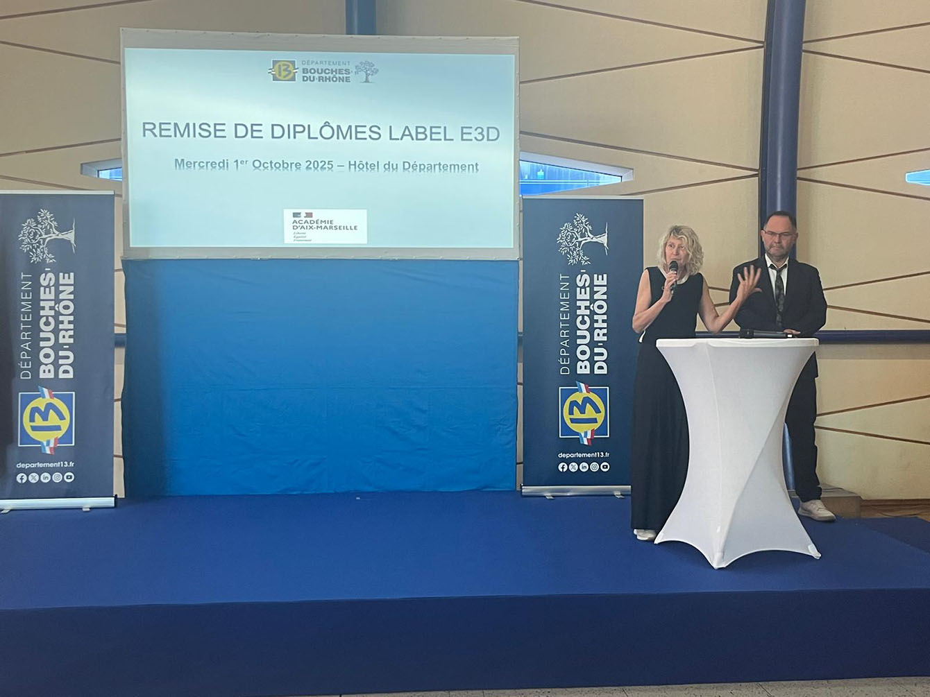 Cérémonie de remise des labels E3D pour le département des Bouches-du ...