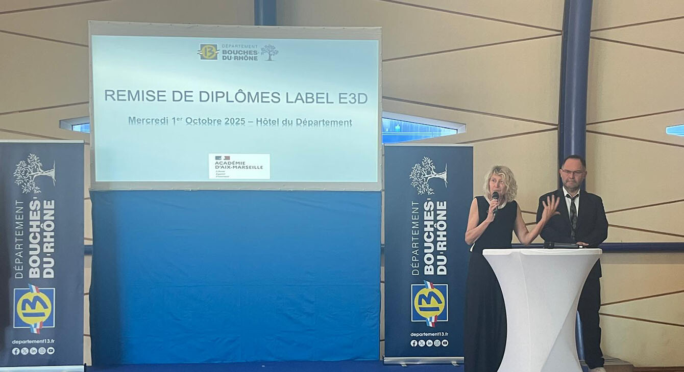 Cérémonie de remise des labels E3D pour le département des Bouches-du-Rhône | Académie d'Aix ...